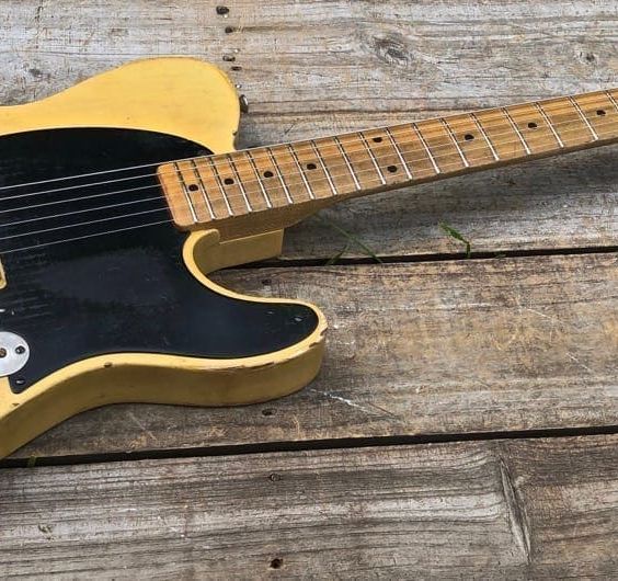 Danocaster Single Cut Esquire Style Electric Guitar - 52' Champ Lap ...