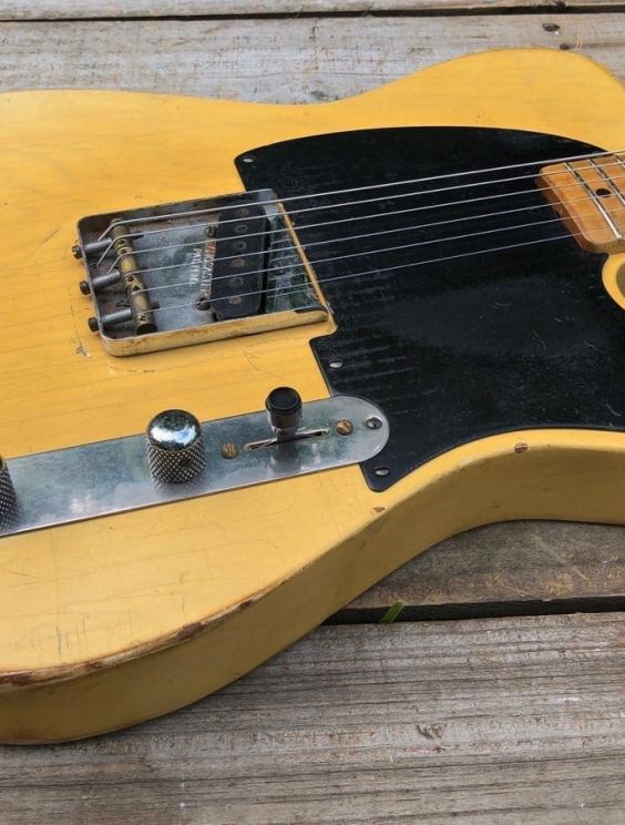 Danocaster Single Cut Esquire Style Electric Guitar - 52' Champ Lap ...