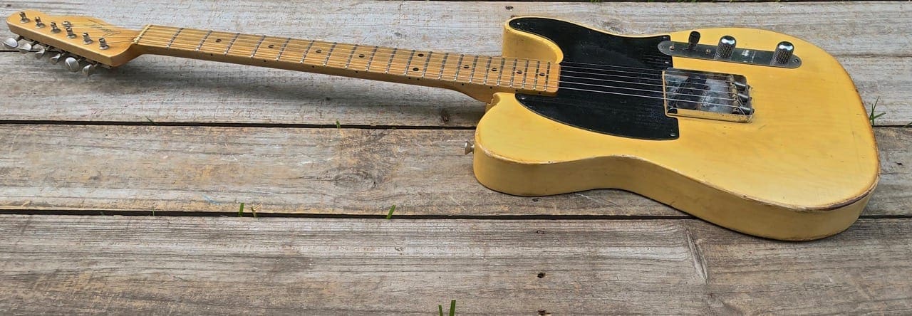 Danocaster Single Cut Esquire Style Electric Guitar - 52' Champ Lap ...