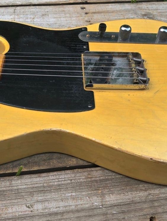 Danocaster Single Cut Esquire Style Electric Guitar - 52' Champ Lap ...