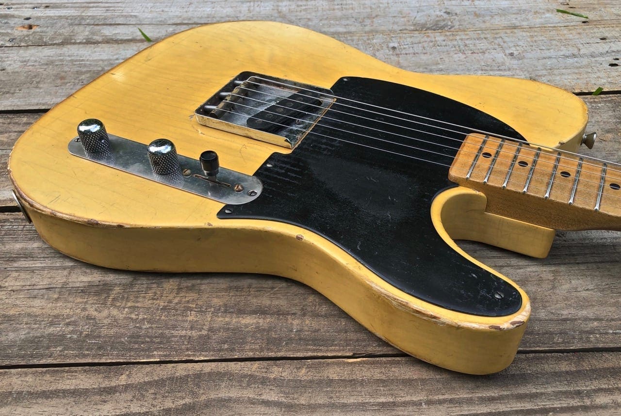 Danocaster Single Cut Esquire Style Electric Guitar - 52' Champ Lap ...