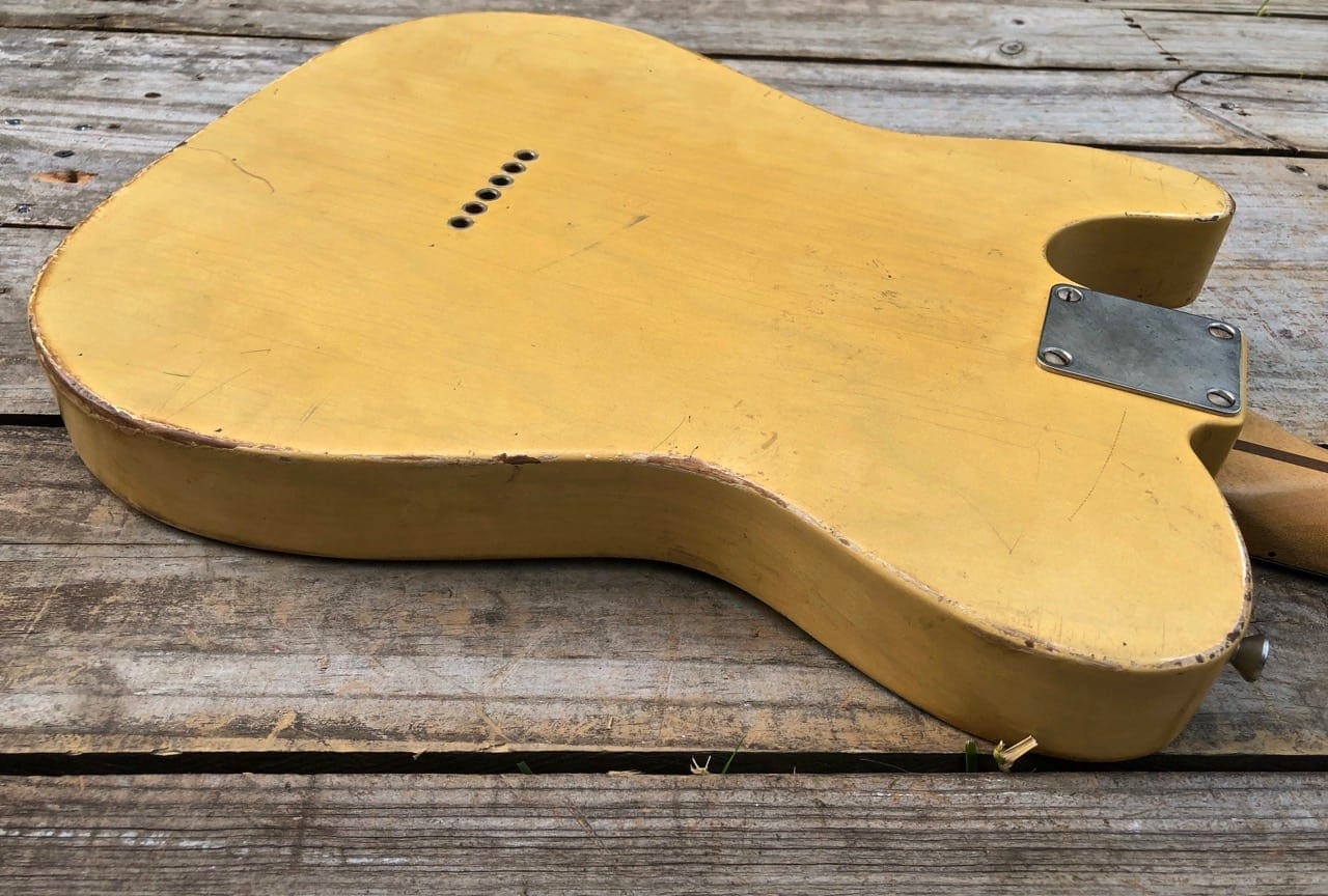 Danocaster Single Cut Esquire Style Electric Guitar - 52' Champ Lap ...