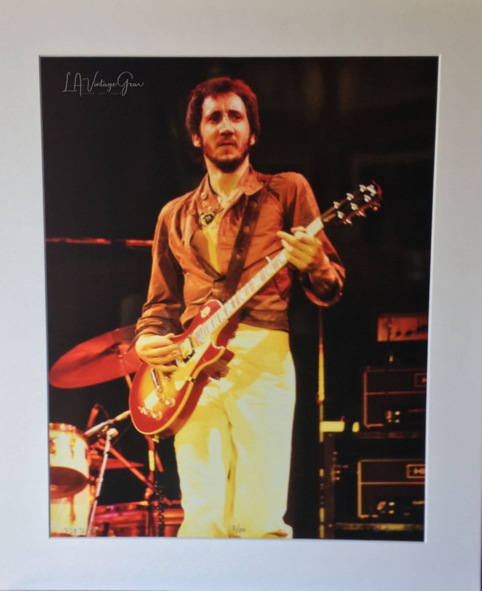Pete Townsend - The Who By Numbers Tour 1976 - Authentic Concert Photo ...
