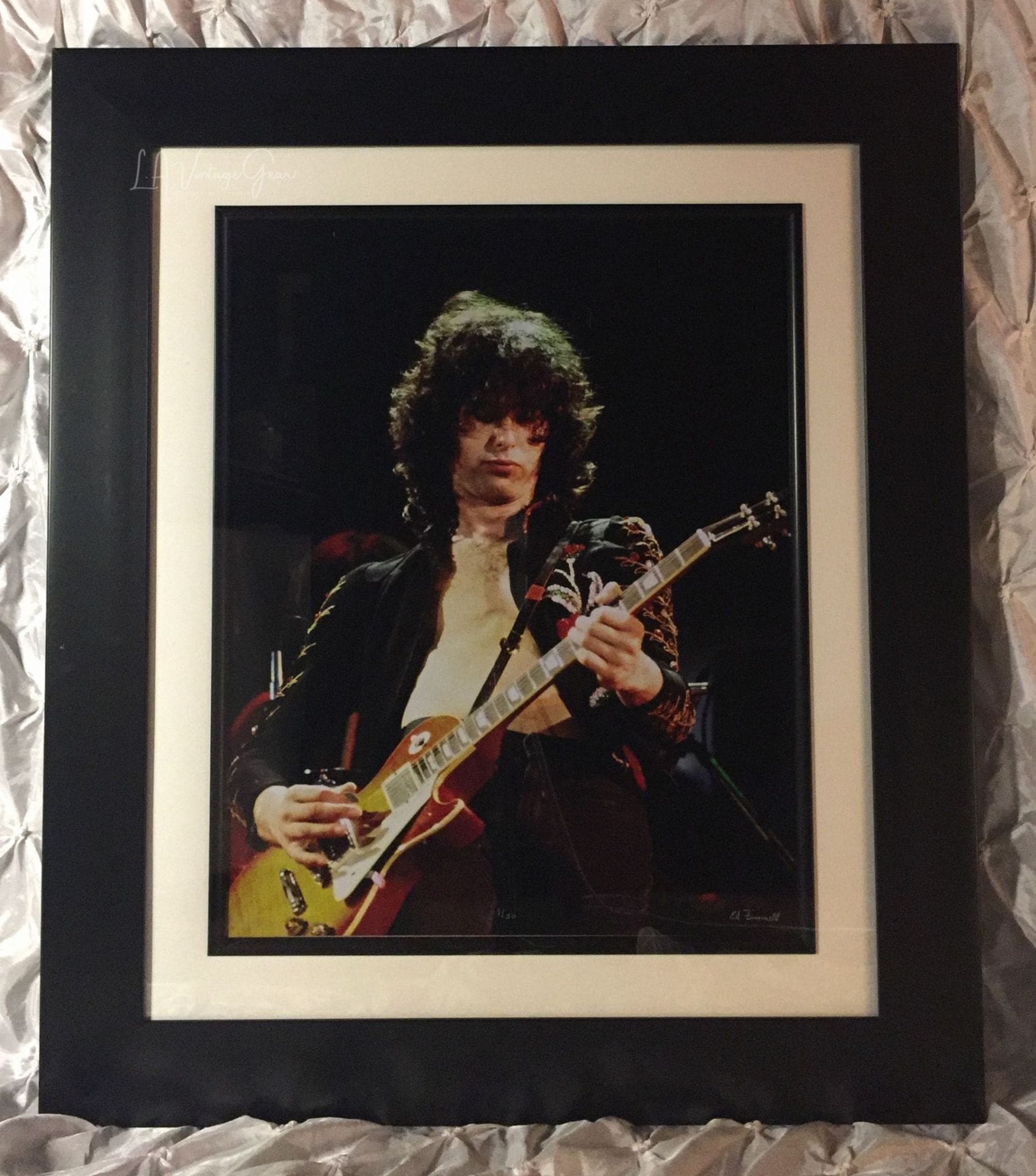 Jimmy Page Physical Graffiti Tour 1973 - L.A. Forum - FRAMED Authentic ...