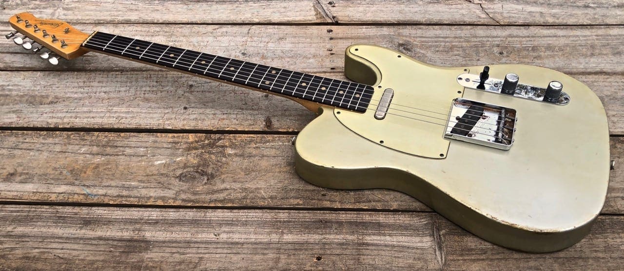 (Sold) Danocaster Inca Silver Single Cut T-Style Electric Guitar – w ...