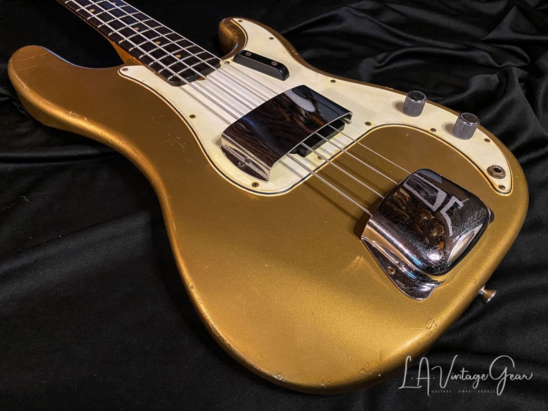 (SOLD) Danocaster P-Style Bass in Firemist Gold - with Fralin Pickups ...