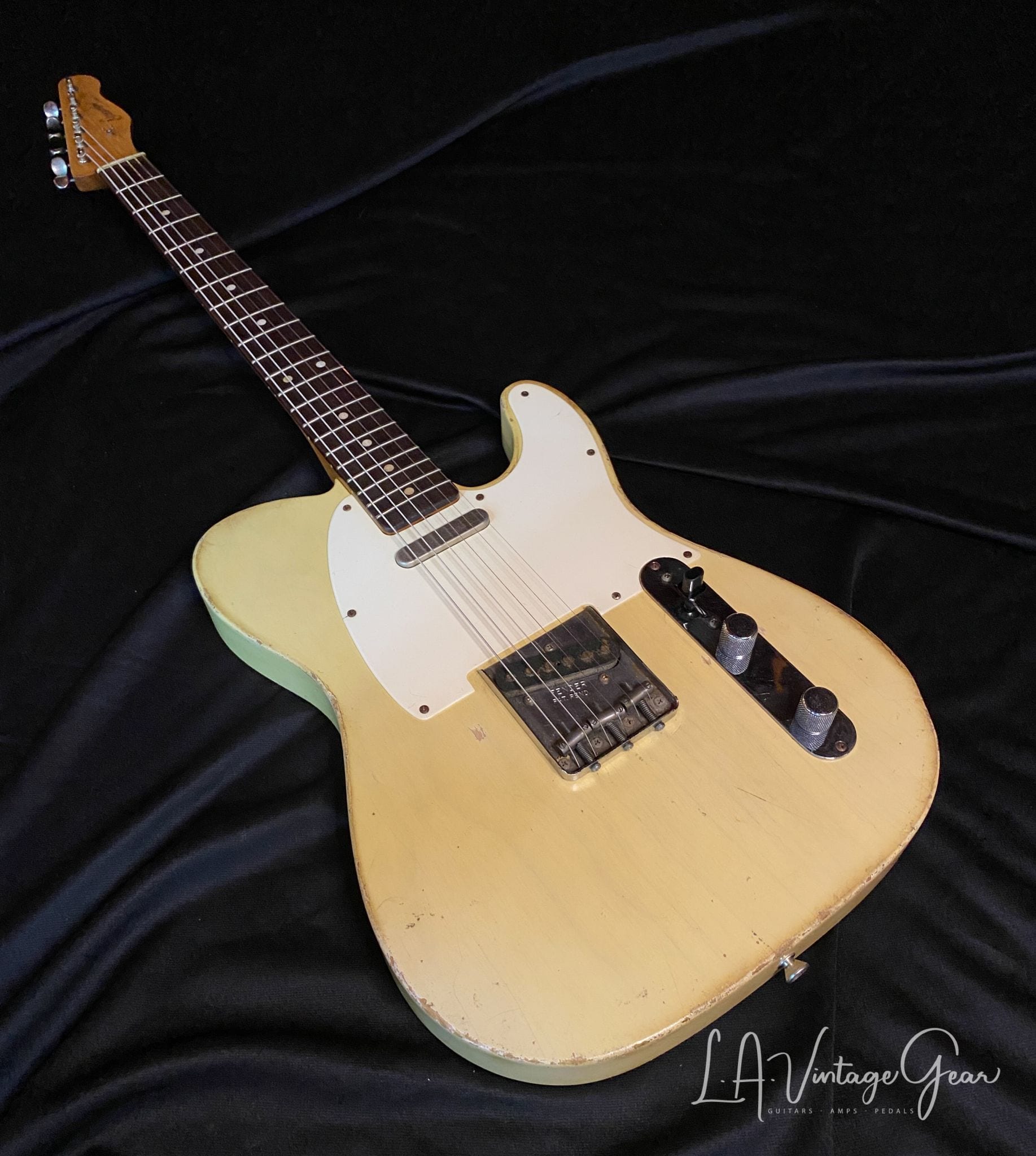 Danocaster Single Cut White Guard Blonde Electric Guitar • LA Vintage Gear