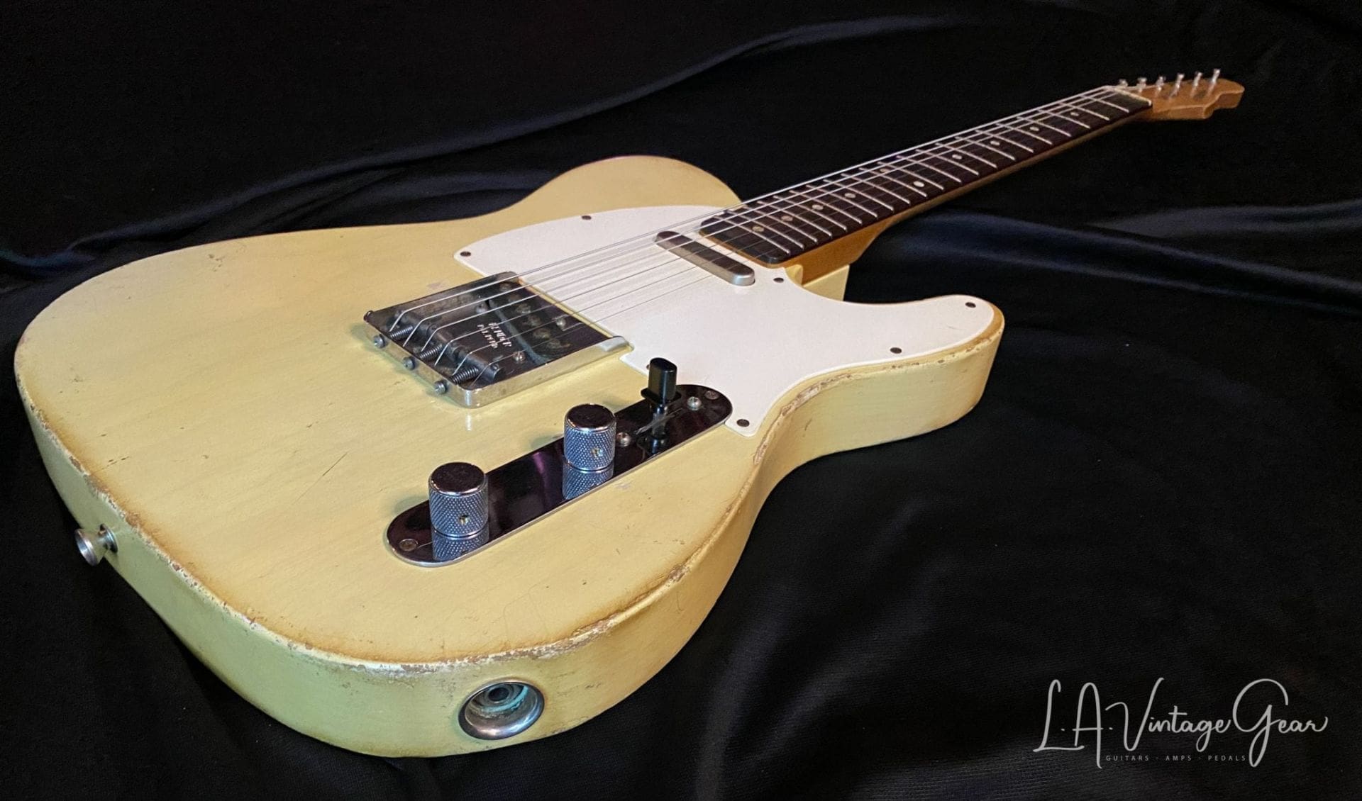 Danocaster Single Cut White Guard Blonde Electric Guitar – LA Vintage Gear