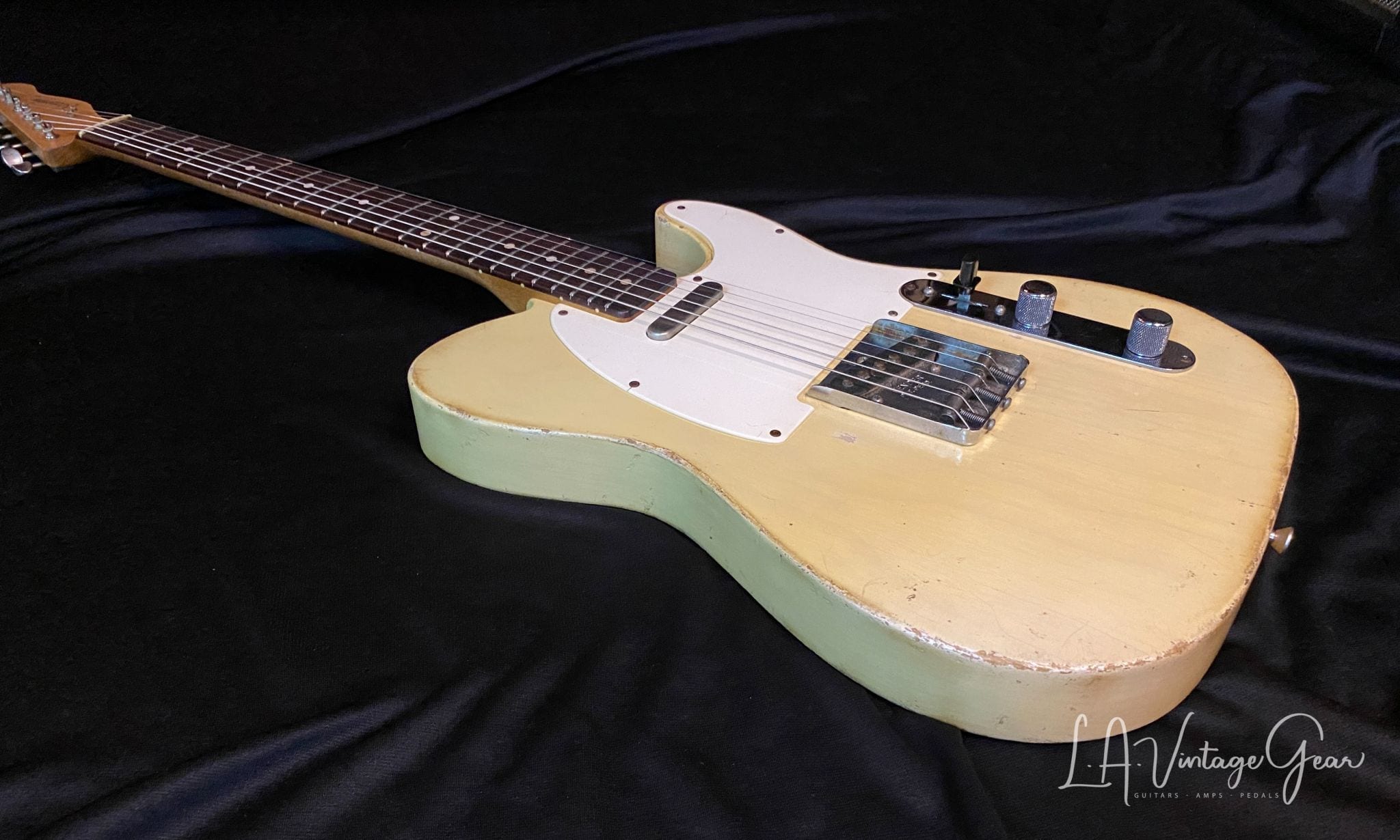 Danocaster Single Cut White Guard Blonde Electric Guitar • LA Vintage Gear