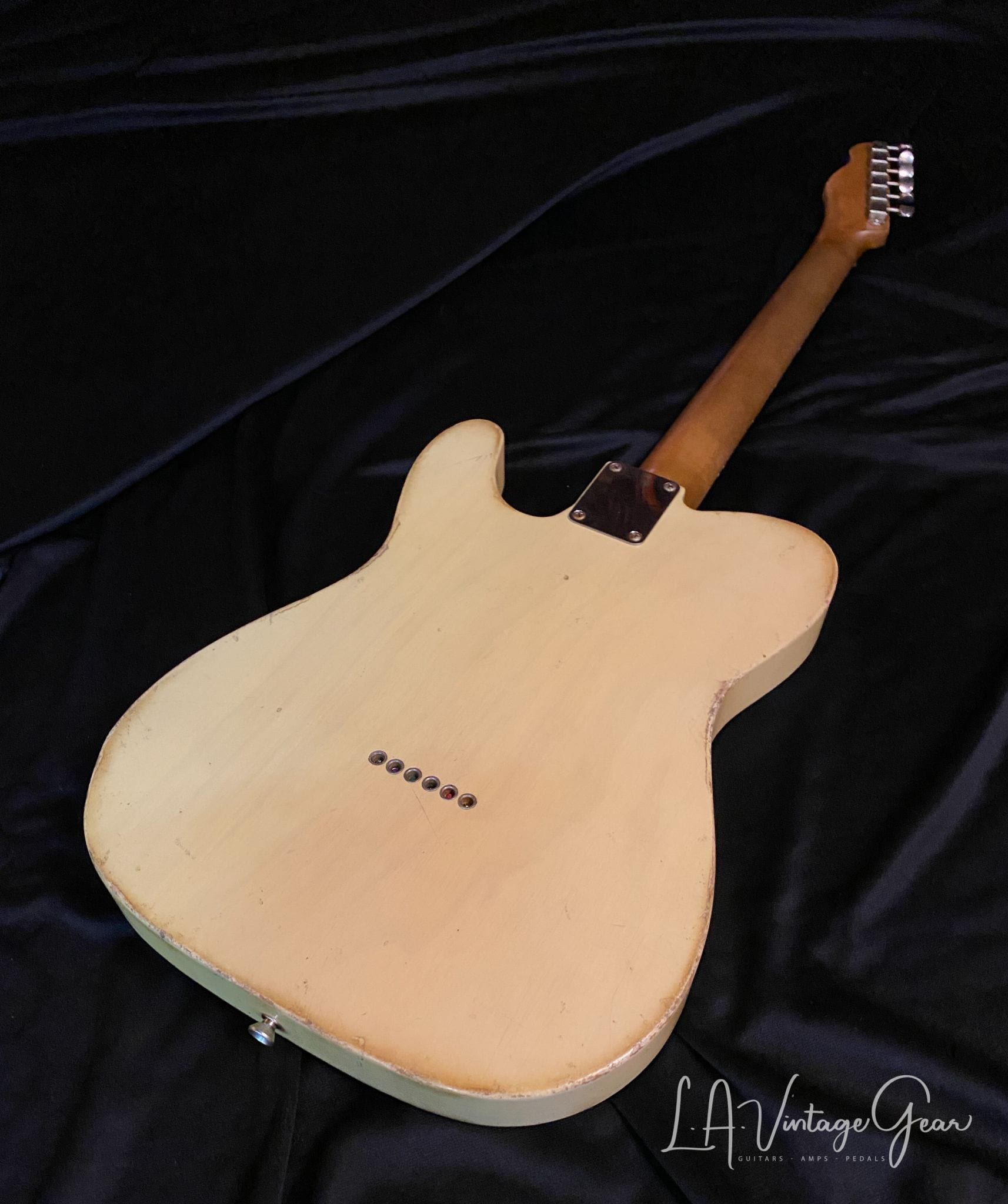 Danocaster Single Cut White Guard Blonde Electric Guitar • LA Vintage Gear