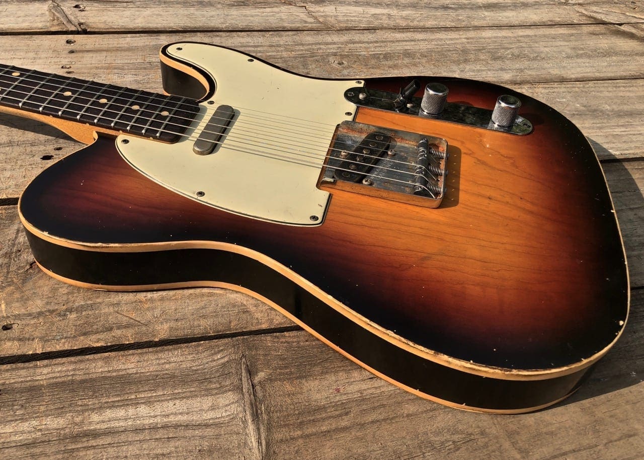 Danocaster Double Bound Single Cut Sunburst Electric Guitar - 2 Piece ...