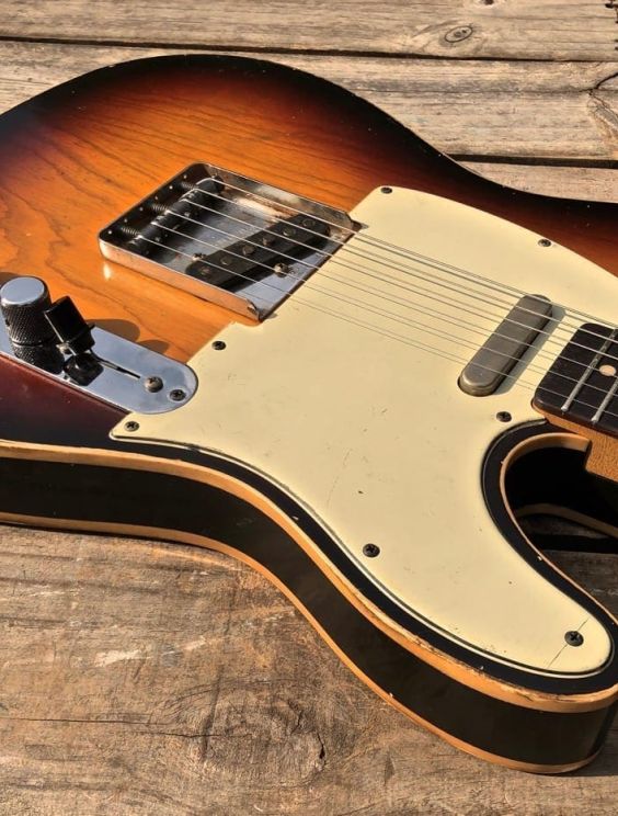 Danocaster Double Bound Single Cut Sunburst Electric Guitar - 2 Piece ...