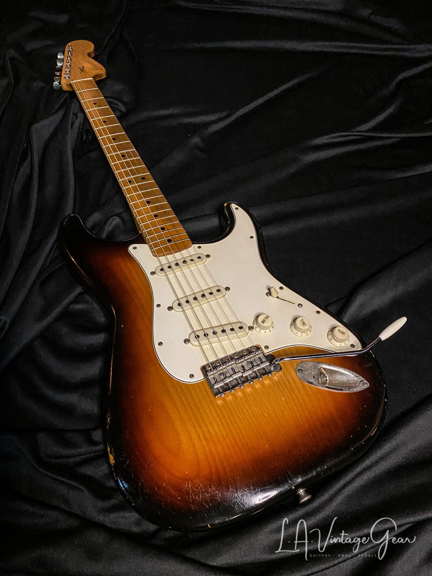 Danocaster 3T Double Cut Sunburst - Rocketfire Pickups! • LA Vintage Gear