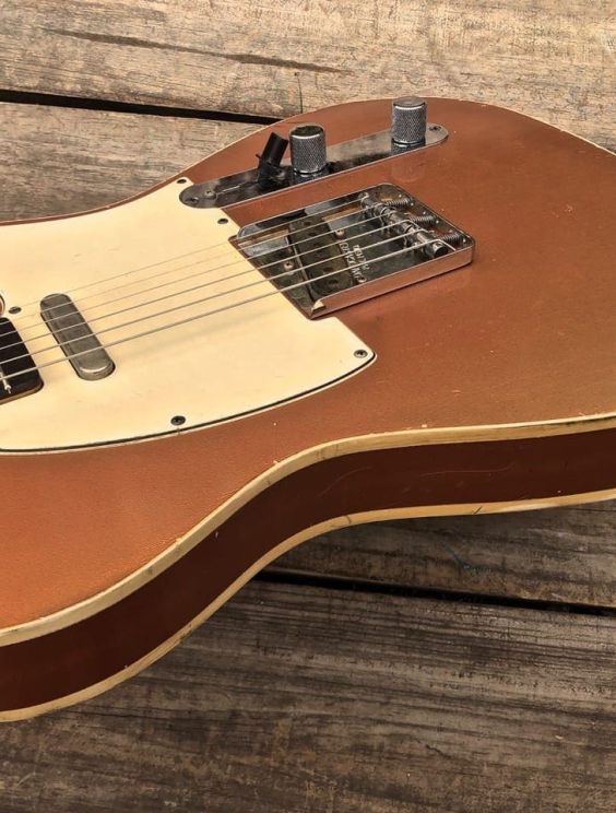 Danocaster Single Cut Double Bound Electric Guitar RW Neck – Faded Car ...