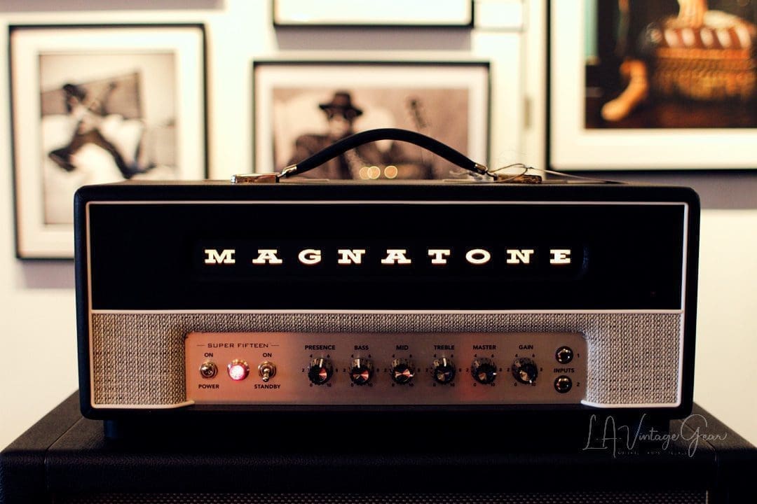 Magnatone Super 15 Tube Amplifier Head - Black Tolex - 15 Watts & In ...