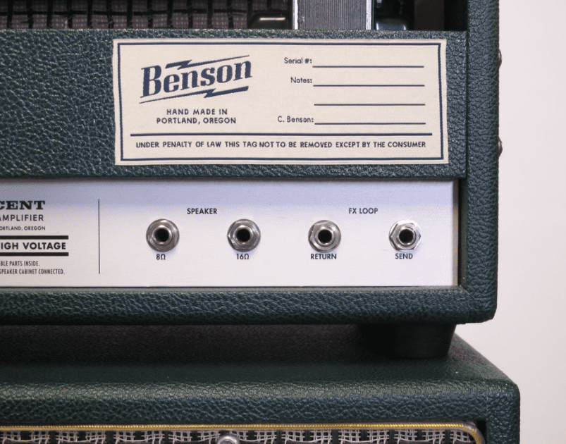 Benson Vincent 30 Watt Channel Switching Head & 2×12 Open Back Cab ...