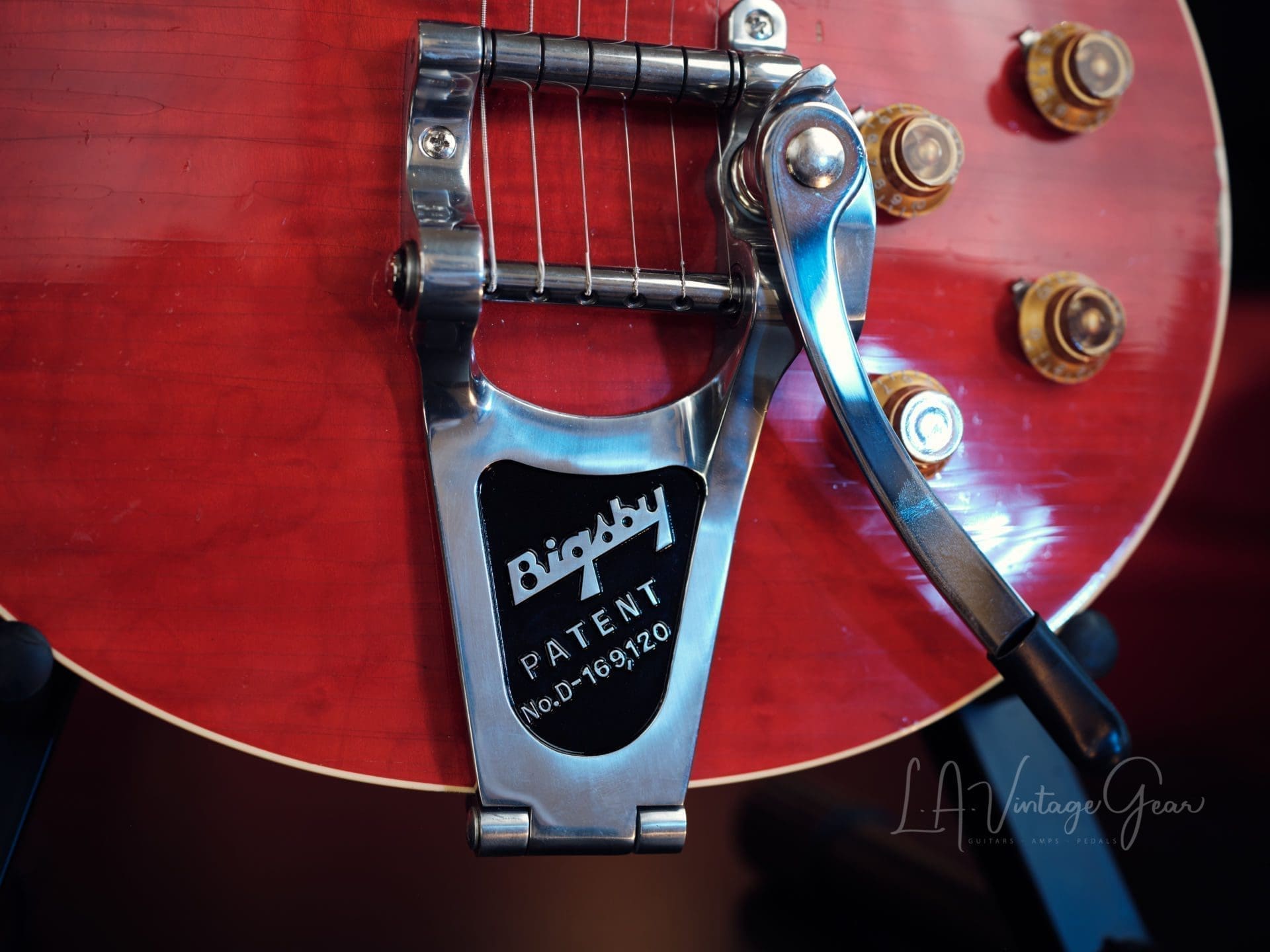 Gibson Relic’d Custom ’58 Les Paul Standard with Bigsby – Cherry Flame ...