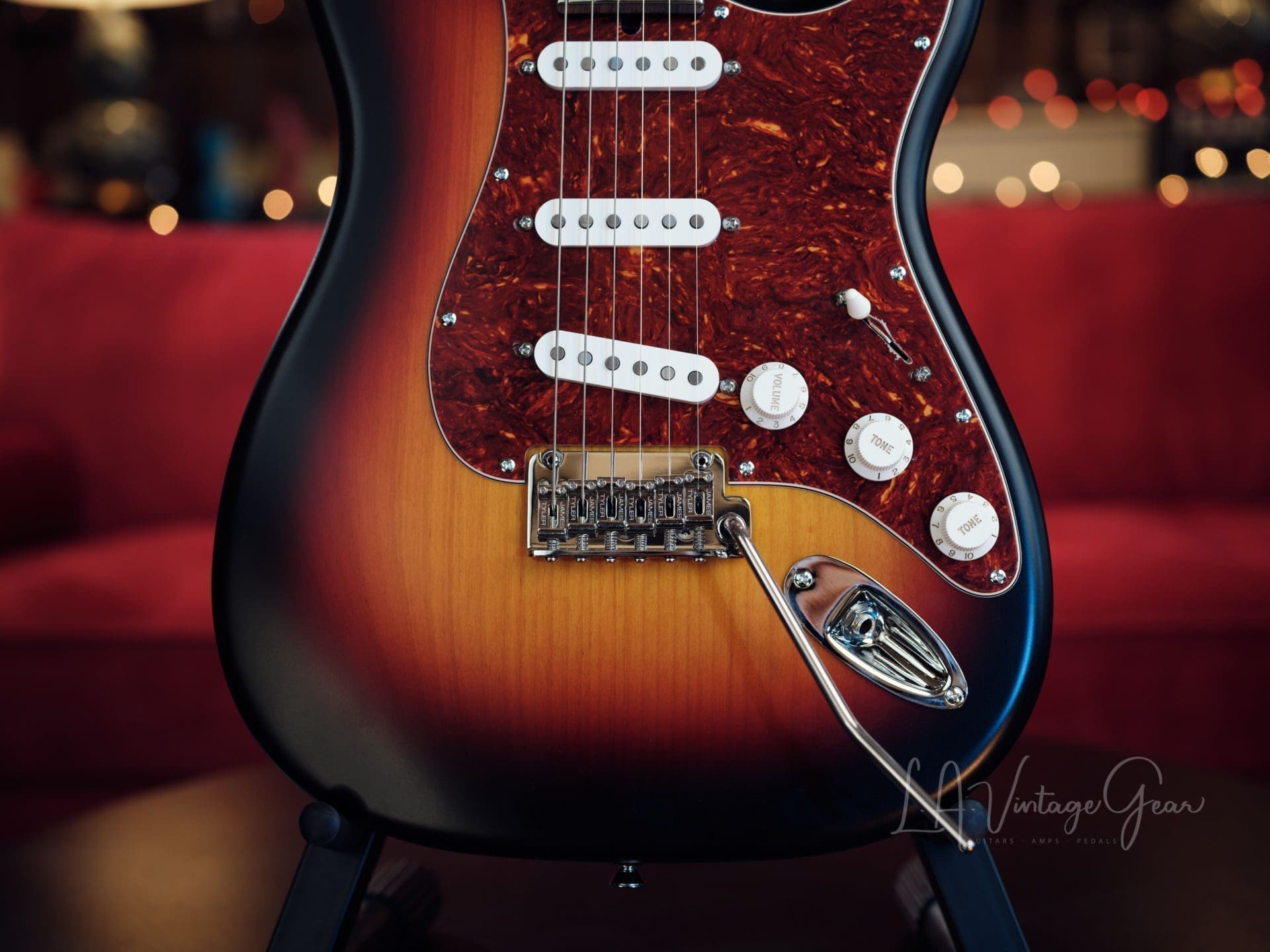James Tyler ‘ Classic ‘ S-Style Electric Guitar – Semi Gloss Sunburst ...