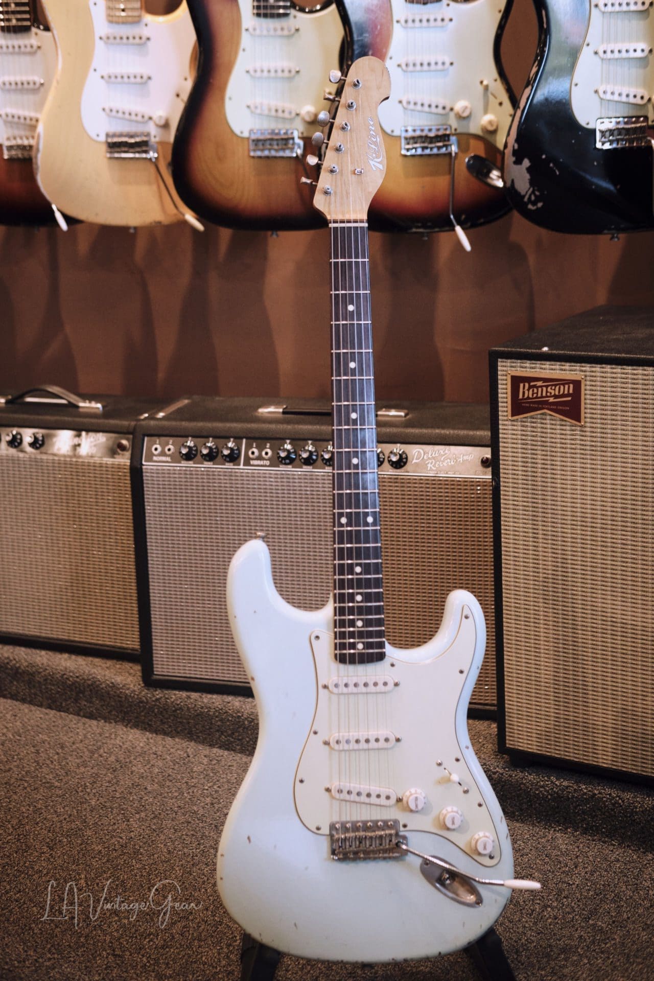 K-Line Springfield Electric Guitar - Sonic Blue Finish #020150 - Brand ...