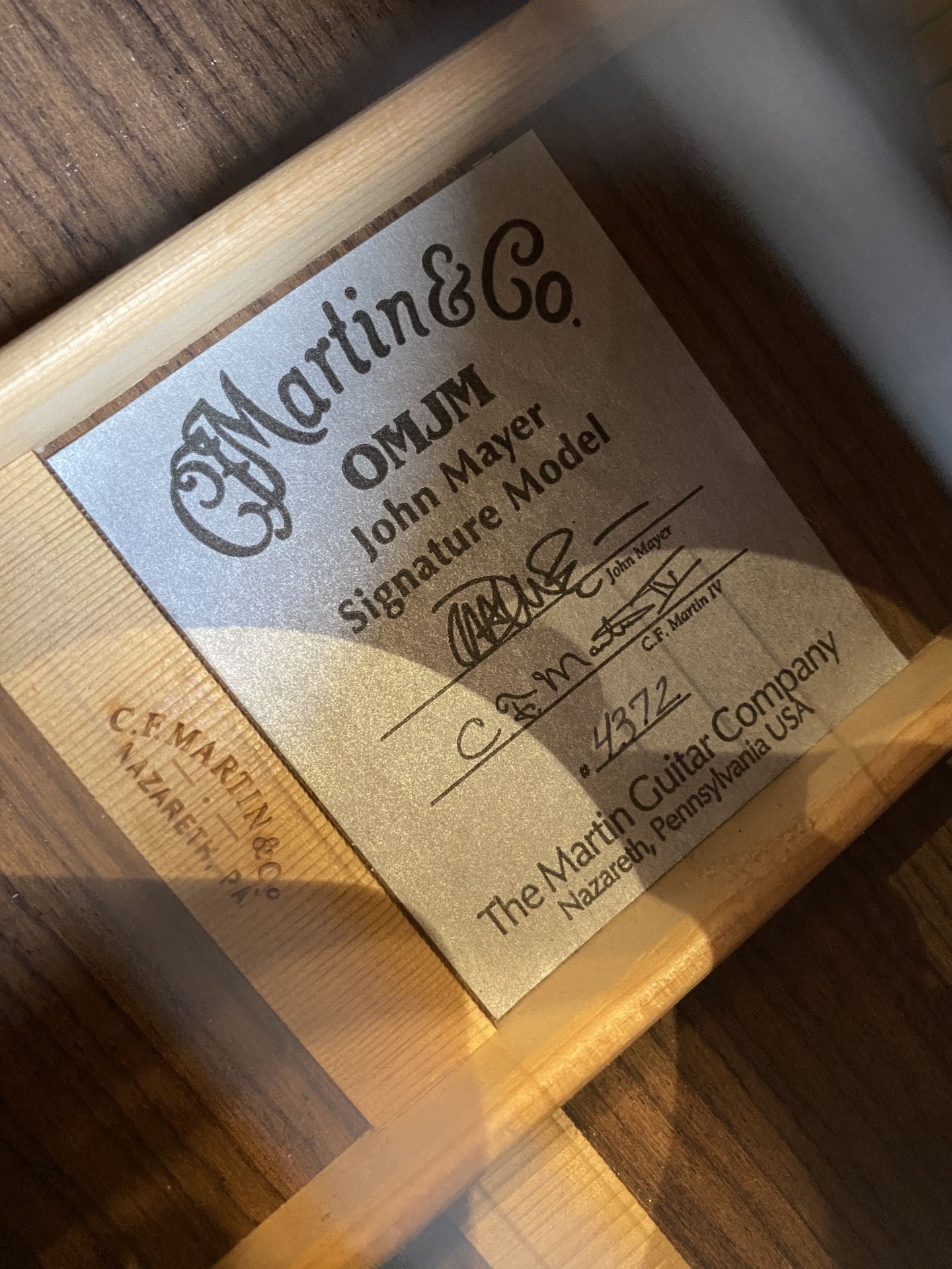 Martin John Mayer Signature OMJM Acoustic Guitar – Original Hardshell ...