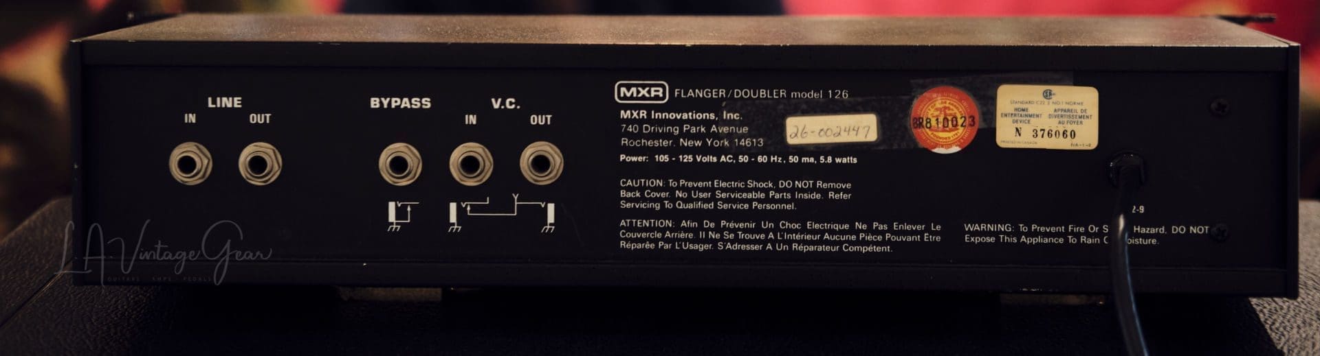 MXR Flanger Doubler Model 126 – Vintage 1970’s Blue Panel With The ...