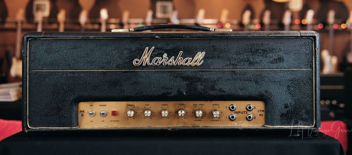 Marshall Vintage JTM45 Amp Head – Non-Block Logo Plexi Era Front Panel ...
