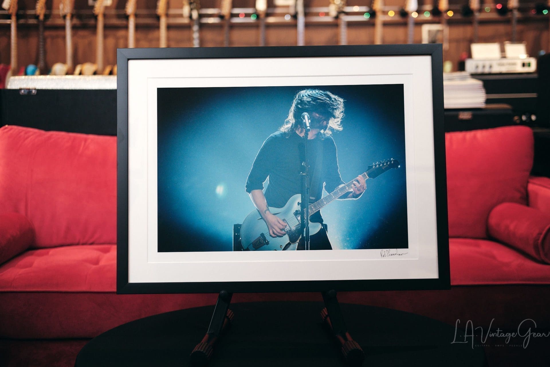 Rob Shanahan Rock Art – Dave Grohl Framed Print • LA Vintage Gear