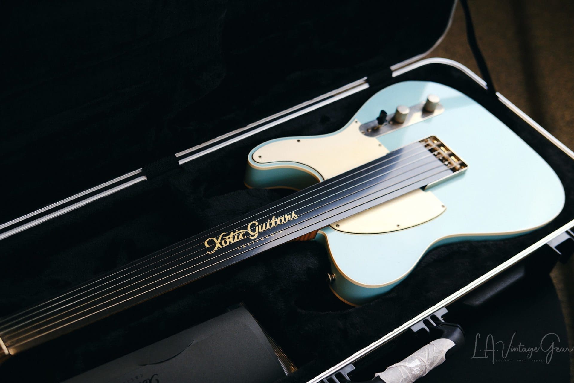 Xotic XTC1 T-Style Double Bound Electric Guitar-Sonic Blue Finish / SKB ...