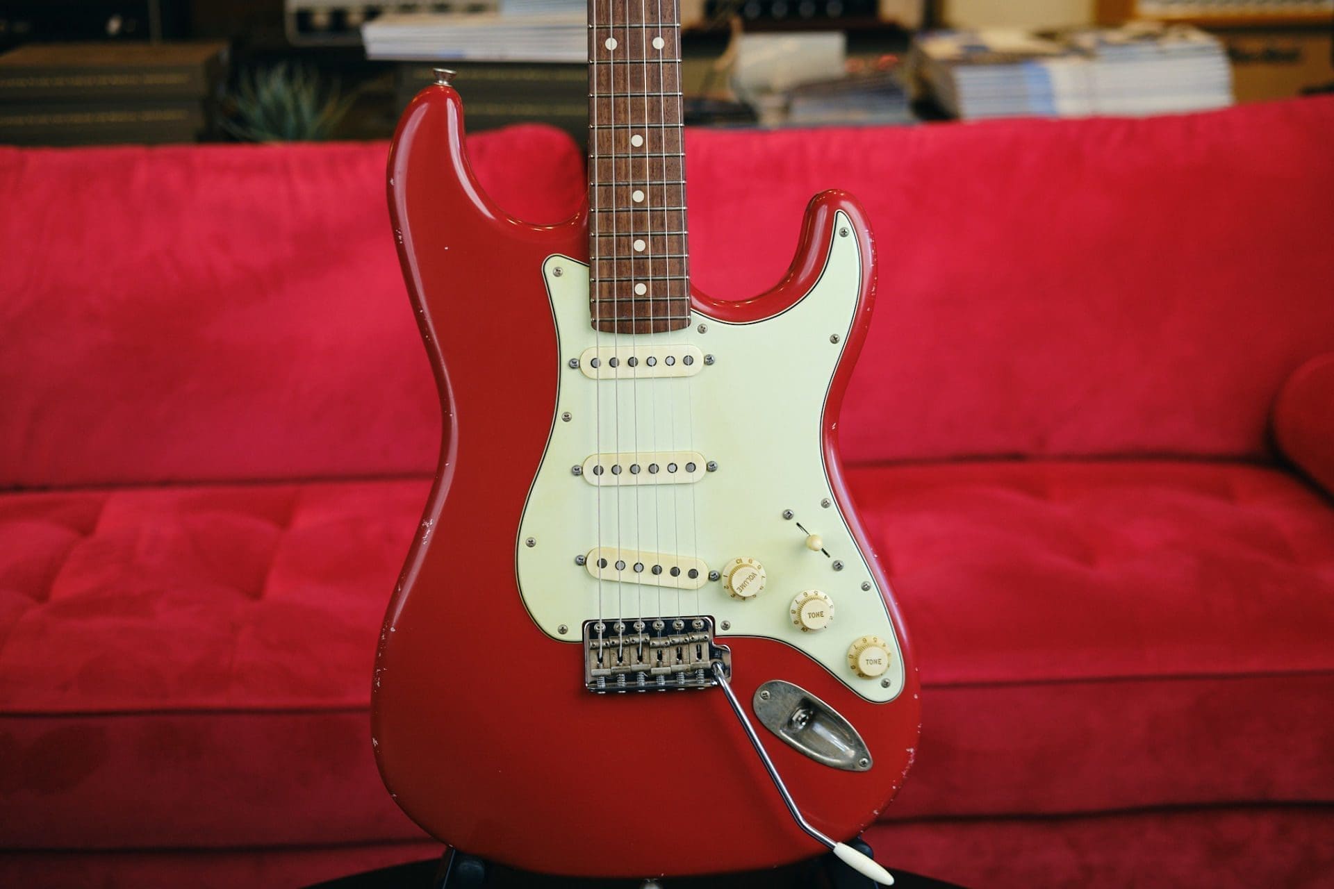 Xotic XSC1 S-Style Relic’d Electric Guitar – Dakota Red Finish with RW ...