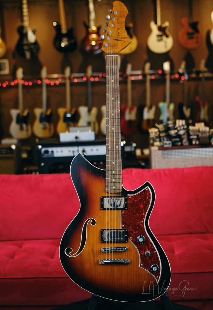 Novo "MIRIS H2" Semi-Hollow Body Electric Guitar - Relic'd 3T Sunburst ...