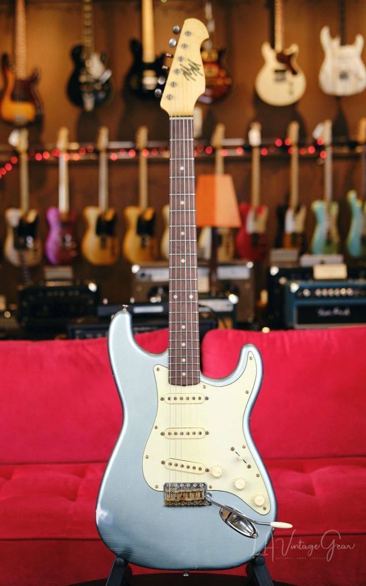 Mario Martin “Model S” Electric Guitar – Relic’d Firemist Silver Finish ...
