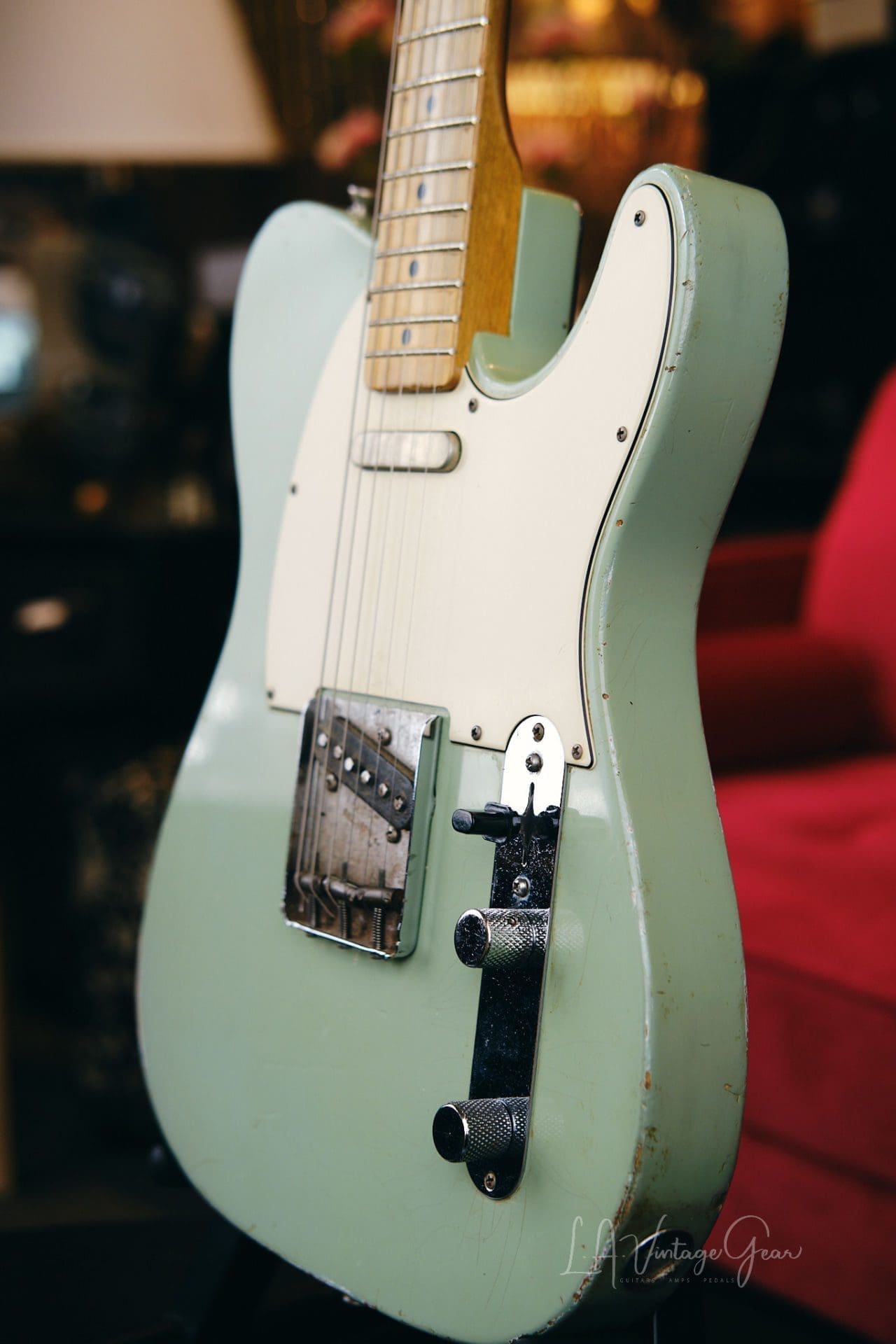 Danocaster Single Cut Electric Guitar - Seafoam Green Finish & Lollar ...