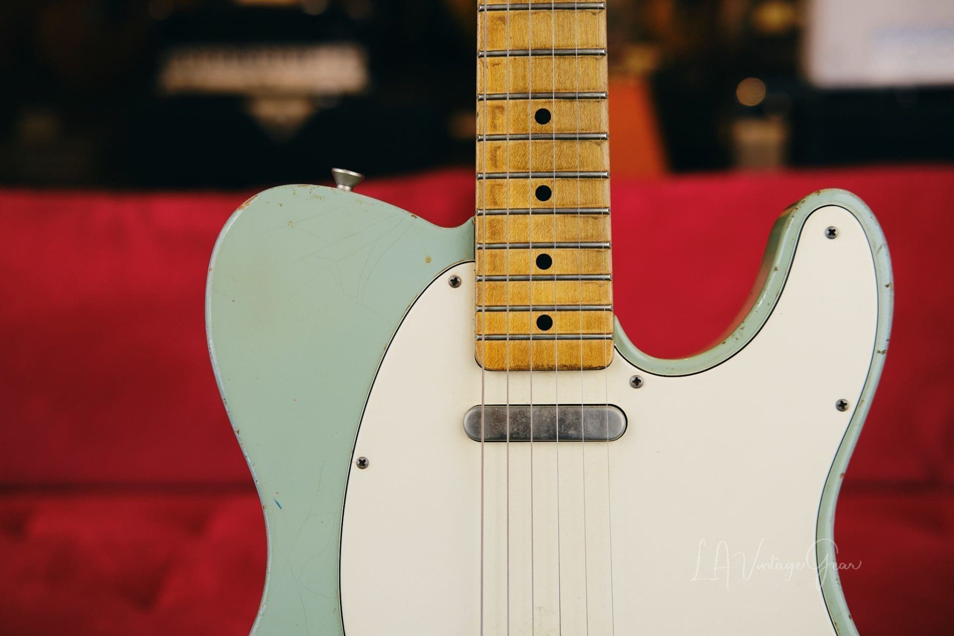 Danocaster Single Cut Electric Guitar - Seafoam Green Finish & Lollar ...