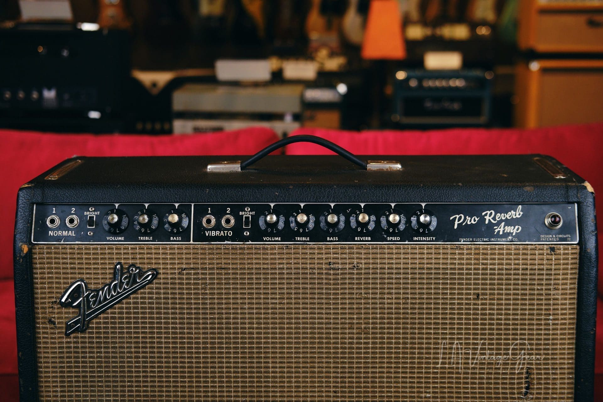 Fender 1965 Pro Reverb 2×12 Combo Guitar Amplifier – Owned by Renowned ...