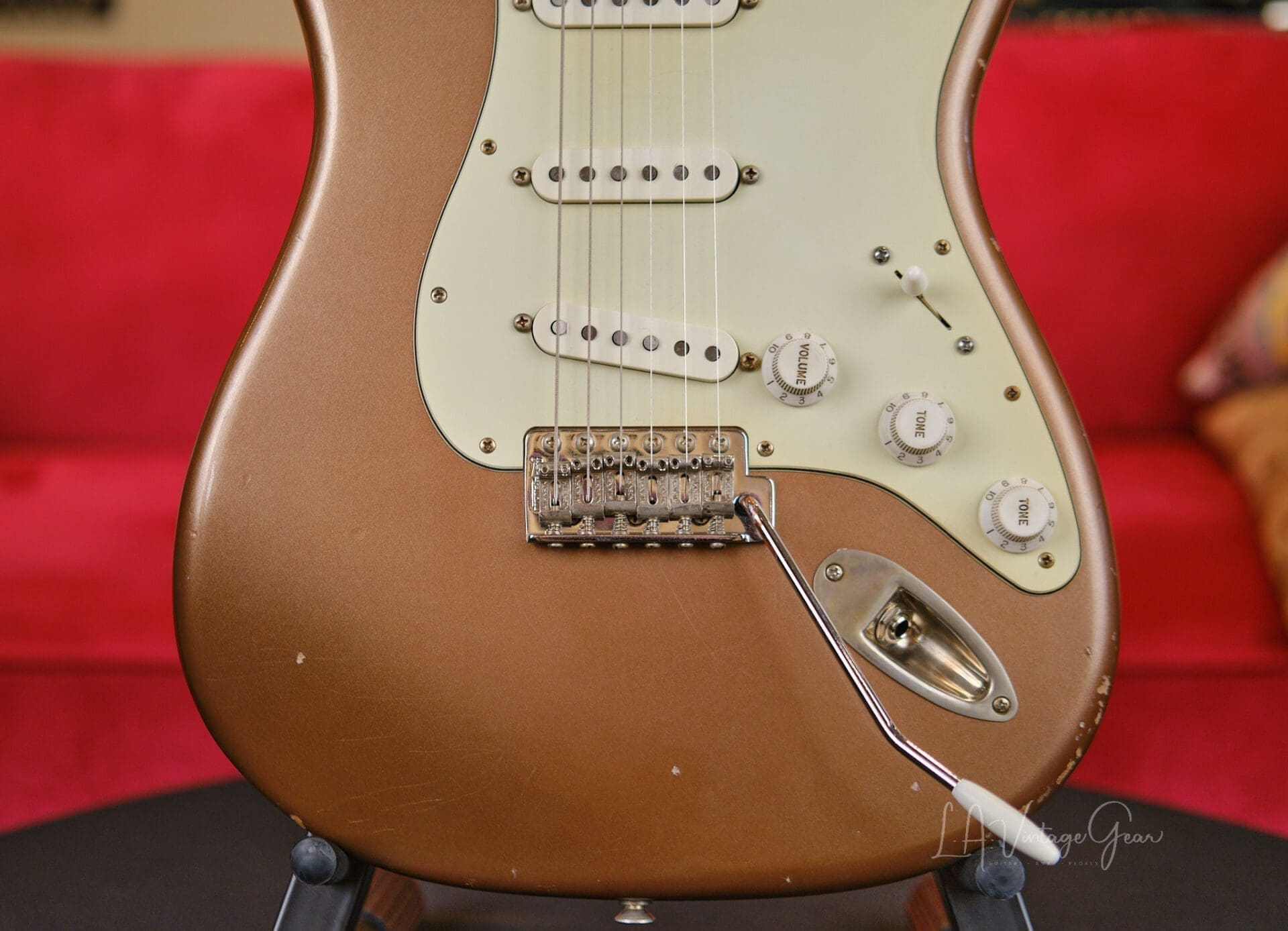 K-Line Springfield S-Style Electric Guitar – In a Relic Firemist Gold ...