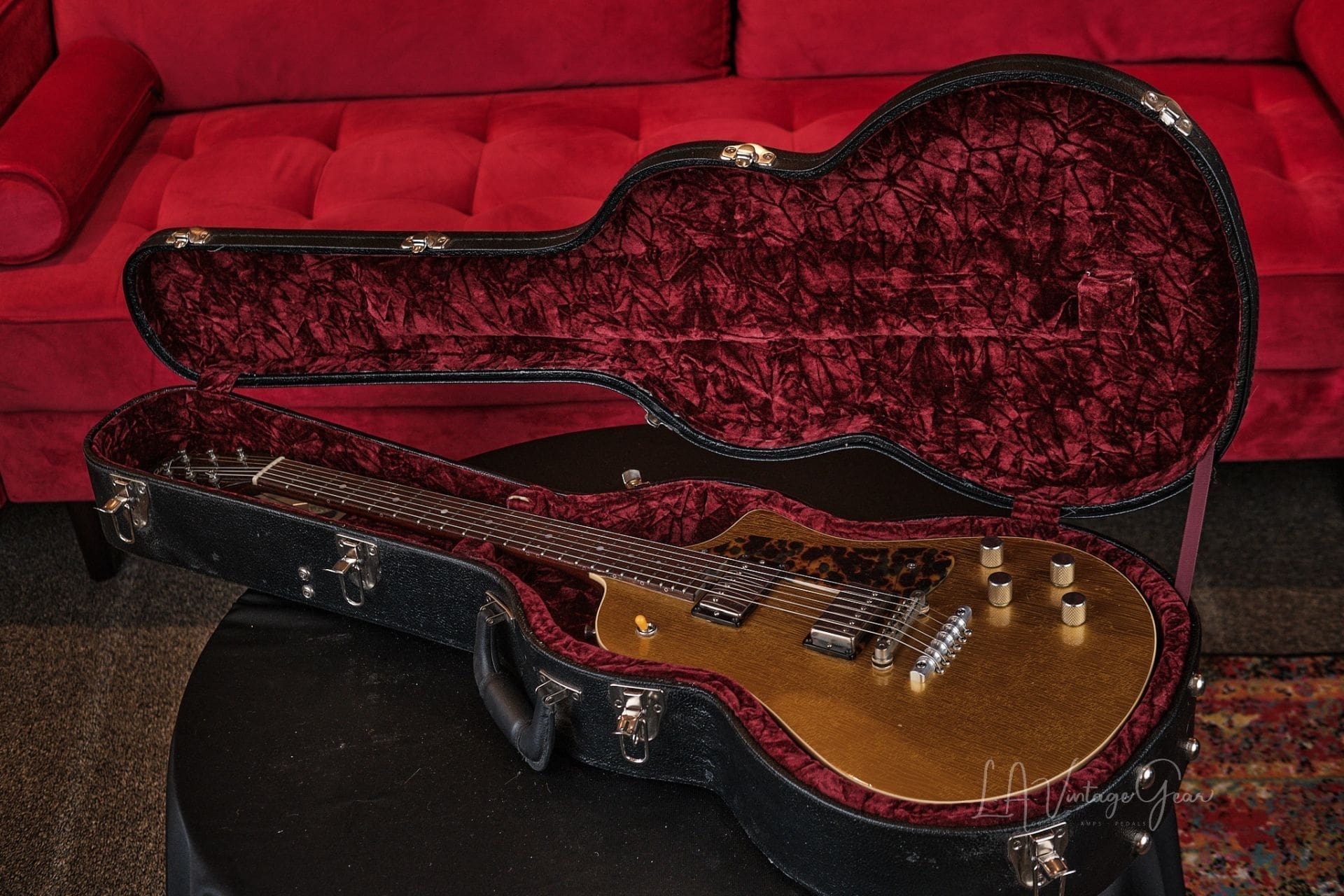 Asher Electro Sonic Gold Top Guitar With Brazilian Rosewood Board ...