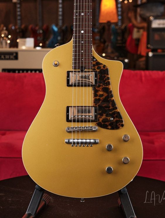 Asher Electro Sonic Gold Top Guitar With Brazilian Rosewood Board ...