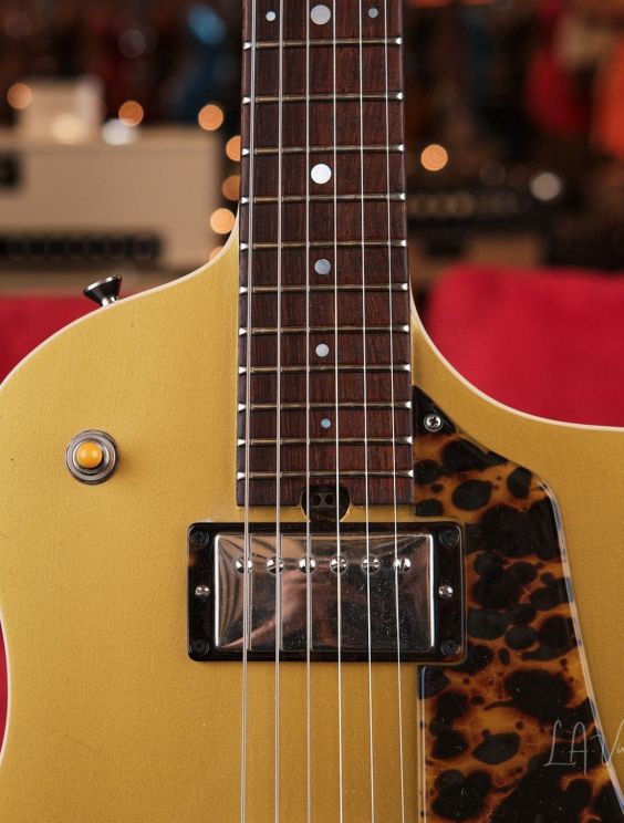 Asher Electro Sonic Gold Top Guitar With Brazilian Rosewood Board ...