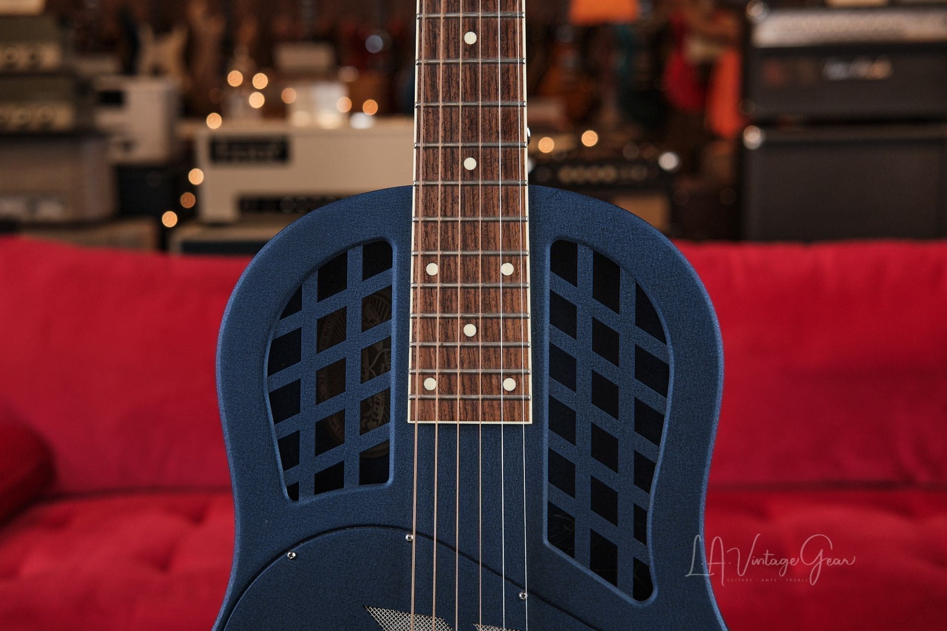 National Reso-phonic Style 1 Tricone Resonator - In Satin Blue! • LA ...