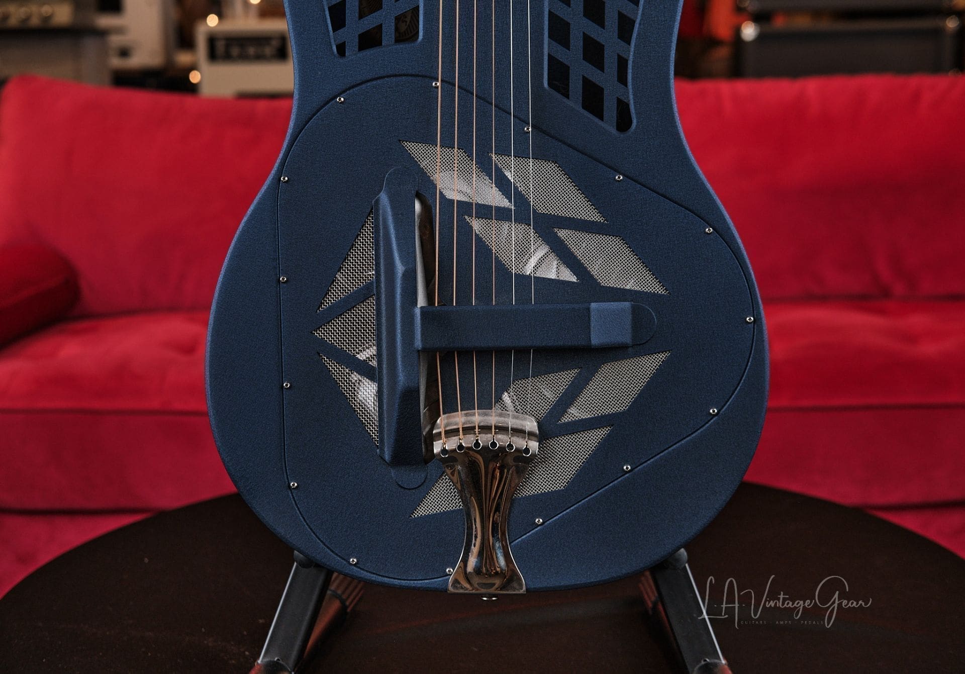 National Reso-phonic Style 1 Tricone Resonator - In Satin Blue! • LA ...