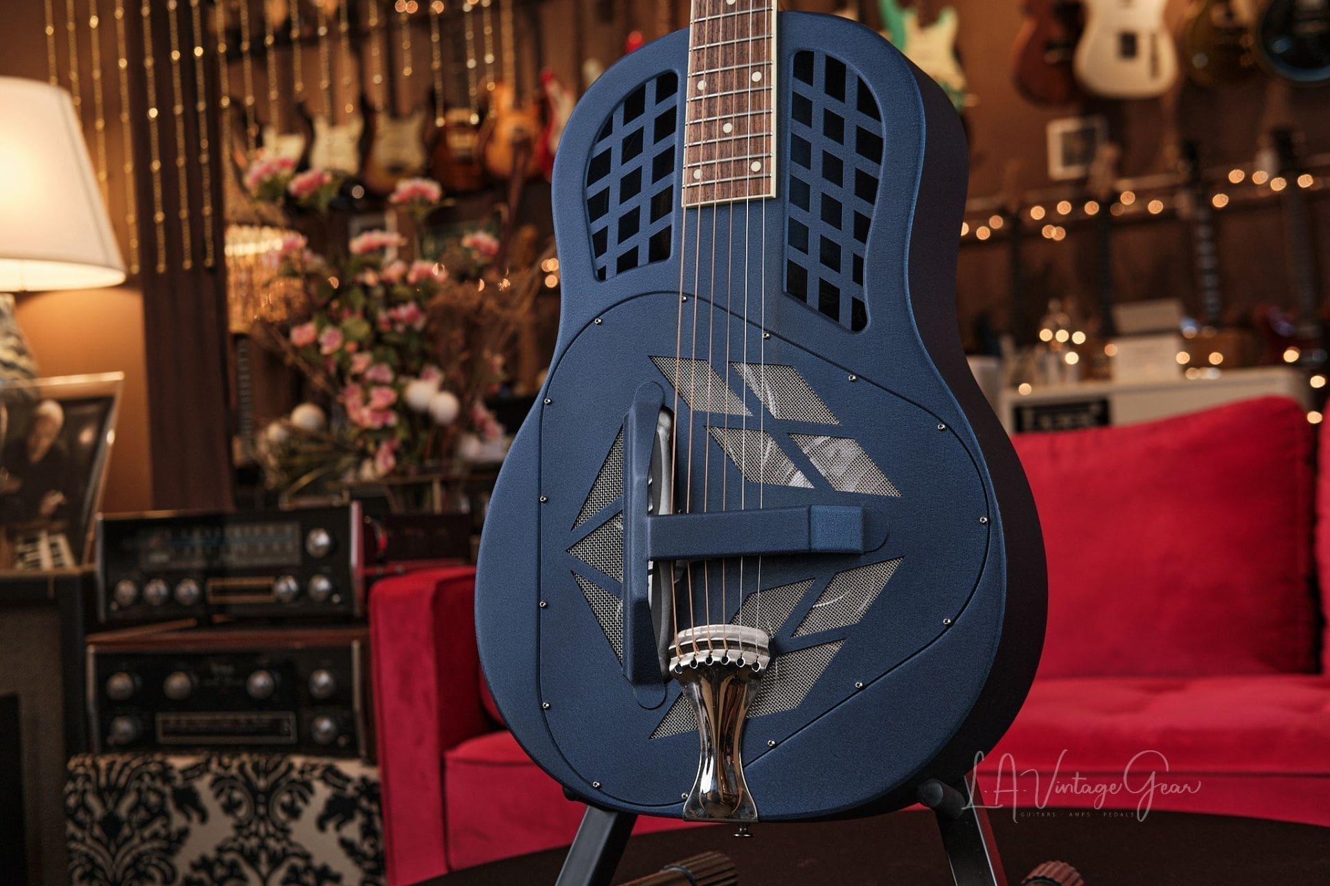 National Reso-phonic Style 1 Tricone Resonator - In Satin Blue! • LA ...