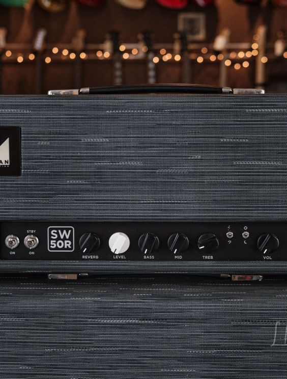 Morgan SW50R and 2x12 Cabinet - In Twilight Tolex! • LA Vintage Gear