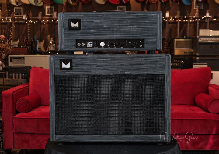 Morgan SW50R and 2x12 Cabinet - In Twilight Tolex! • LA Vintage Gear