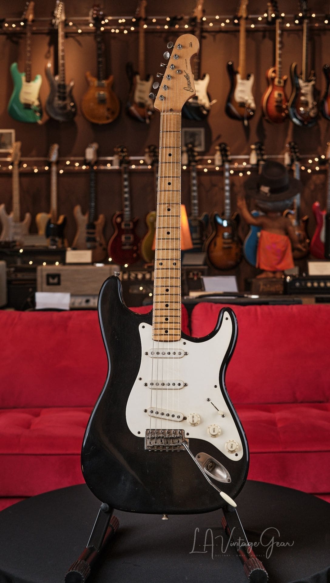 Danocaster Black Double Cut Electric Guitar – With Ron Ellis Pickups ...