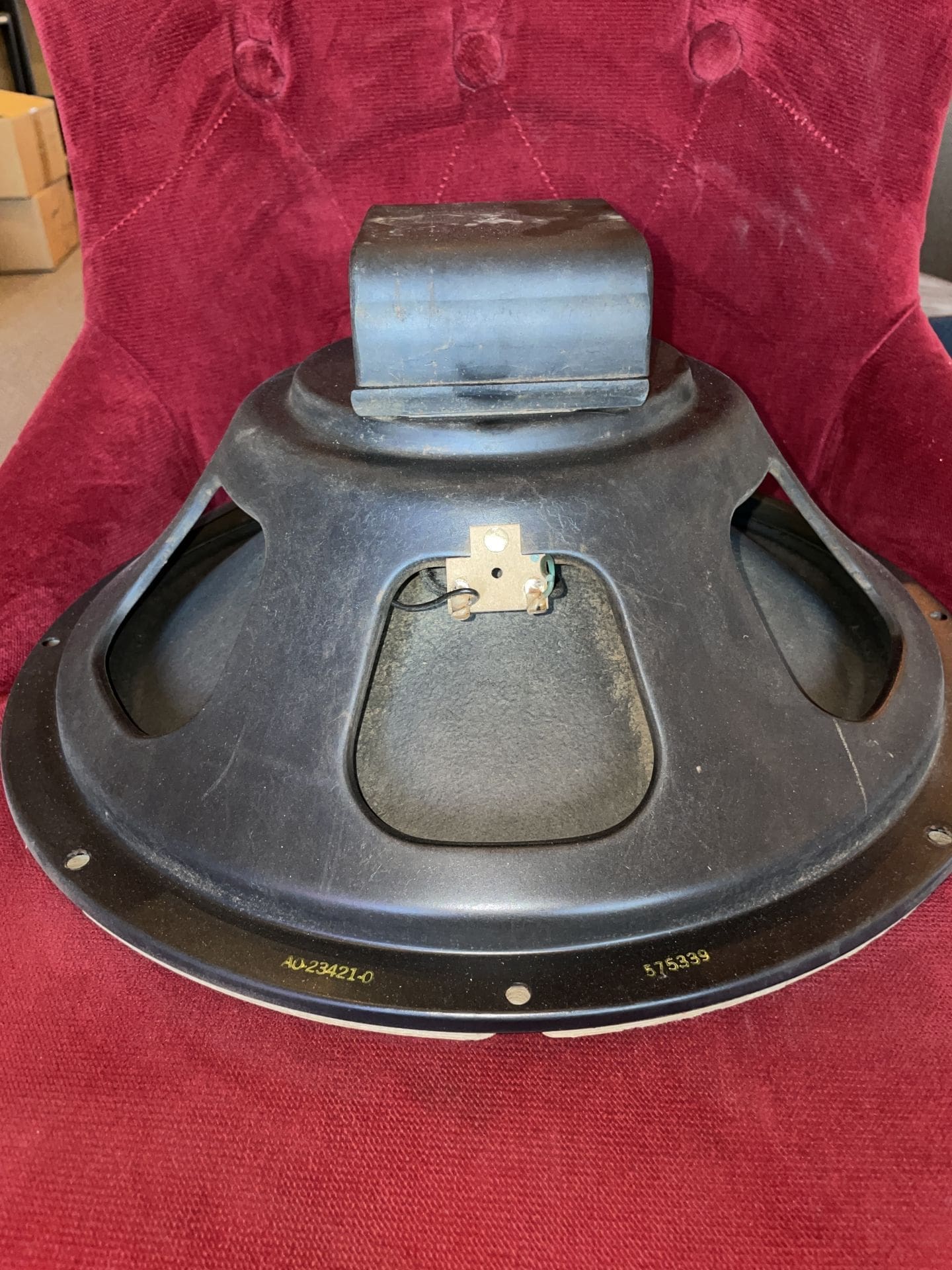 Rola Black Frame 15″ 8 Ohm Vintage Alnico Speaker 50s – LA Vintage Gear