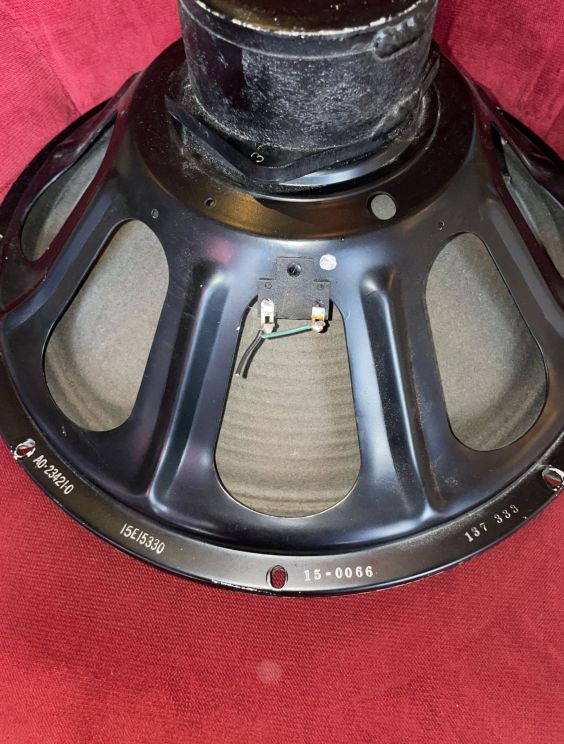 Rola Black Frame 15″ Vintage Alnico Speaker 15-0066 – LA Vintage Gear